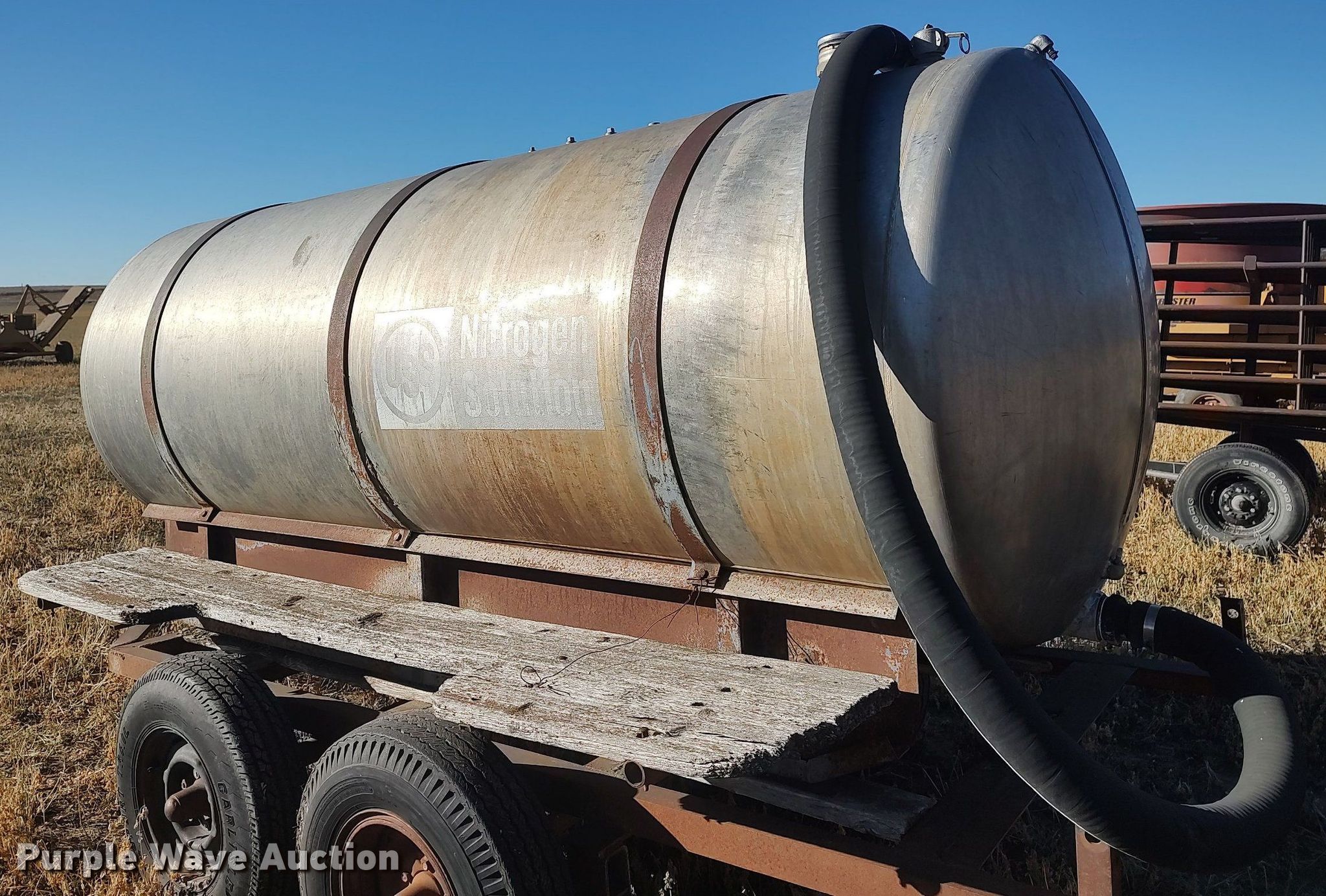 Shop built tank trailer in Agra, KS | Item DO3671 sold | Purple Wave