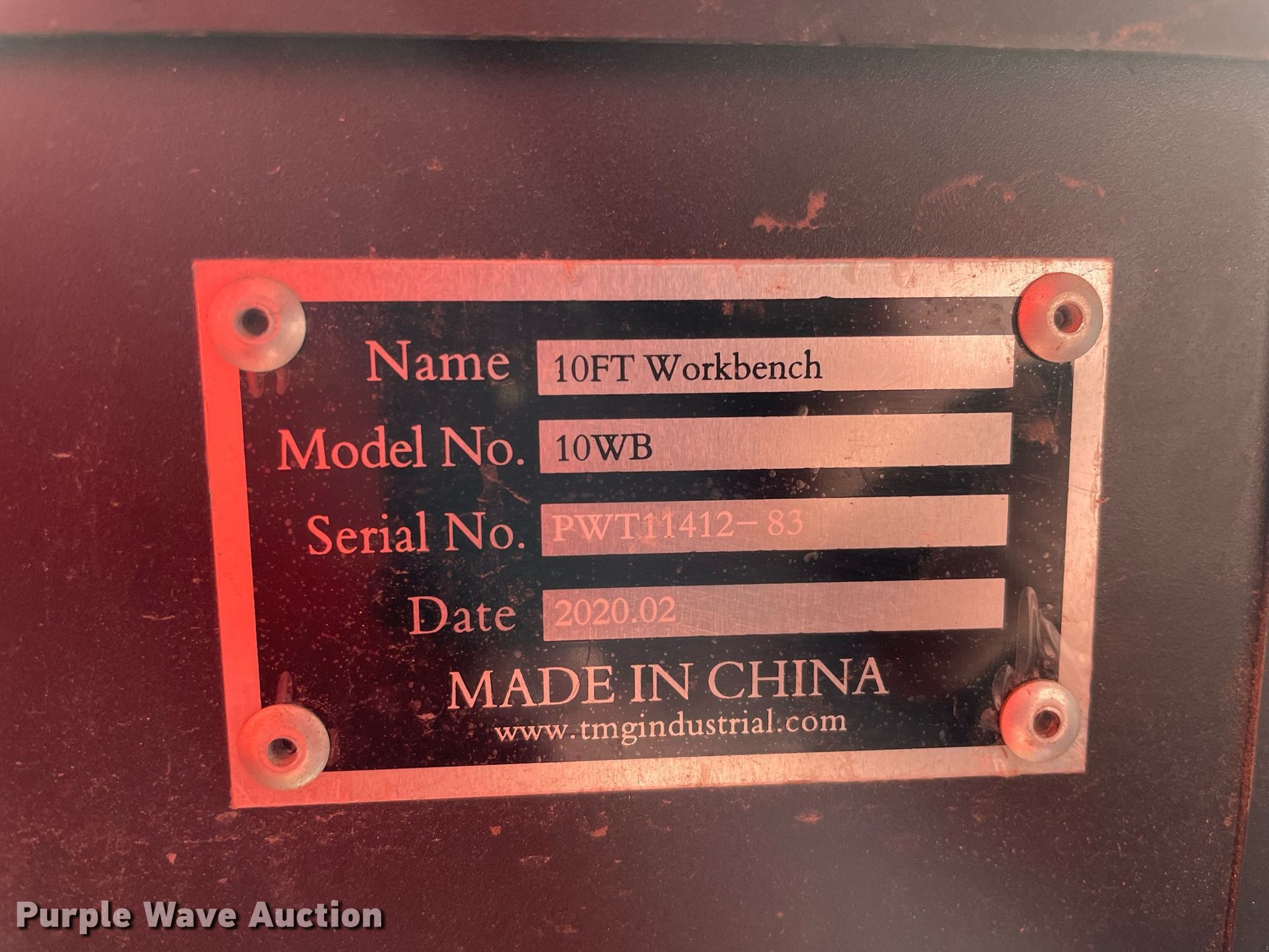 2020 TMG Industrial 10WB work bench in Chicago, IL | Item JL9734 sold ...