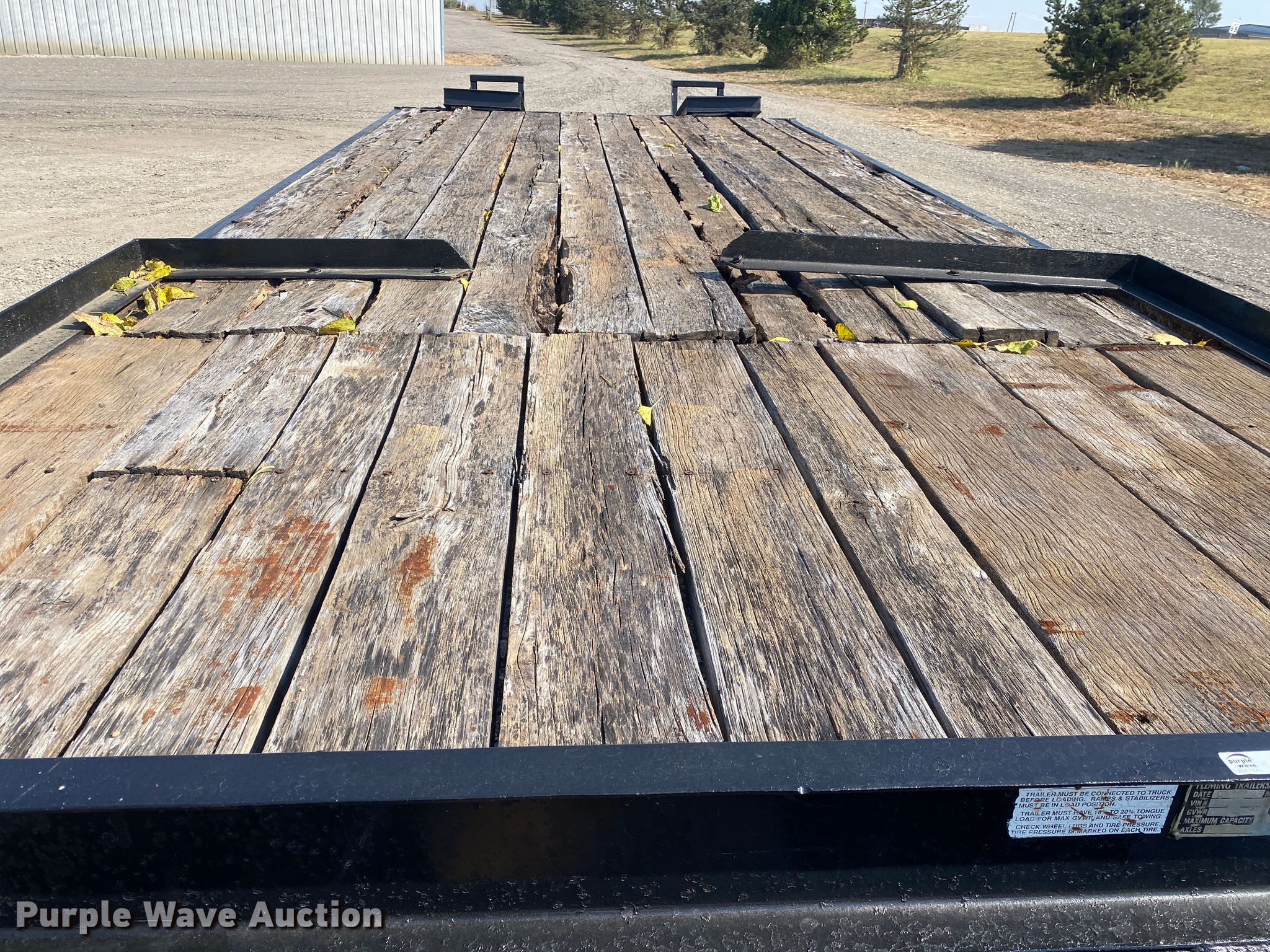 1998 Fleming Trailers Inc 7D824A equipment trailer in Collinsville, OK ...