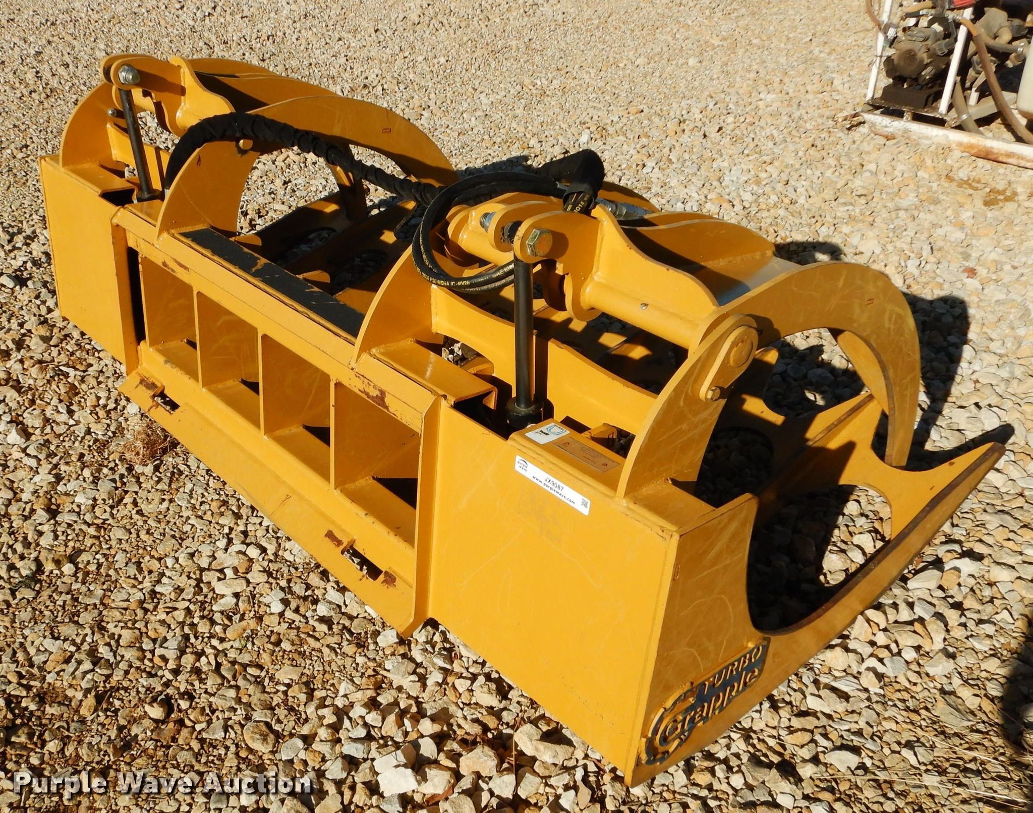 Dougherty Forestry GR84 84" W skid steer rock grapple bucket in ...