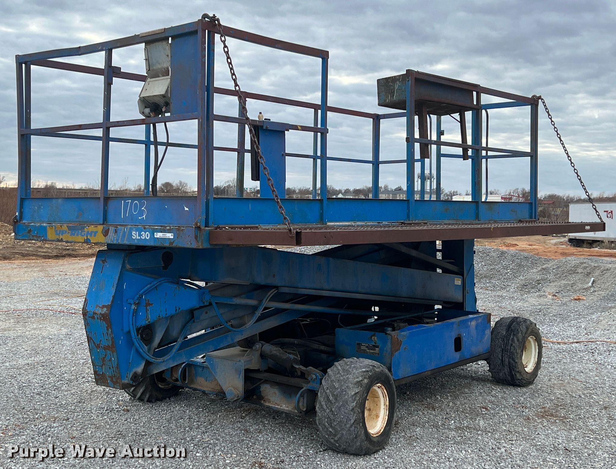 Up Right SL30 scissor lift in Webb City, MO | Item ID9267 sold | Purple ...
