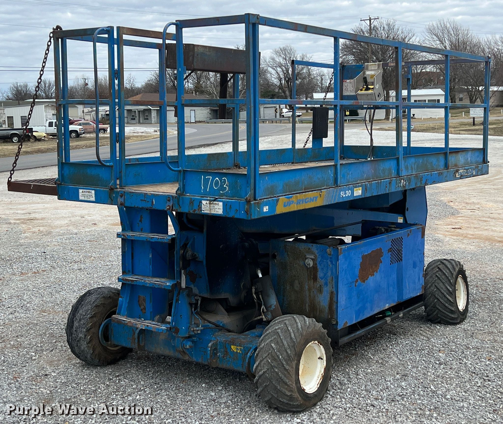 Up Right SL30 scissor lift in Webb City, MO | Item ID9267 sold | Purple ...