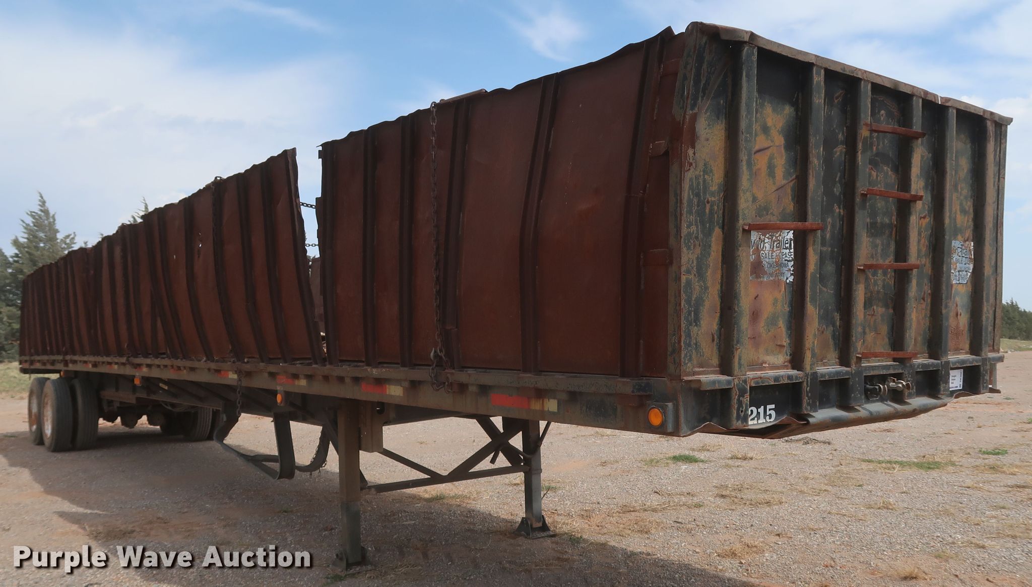 1986 Irwin flatbed trailer in Edmond, OK | Item DK3687 sold | Purple Wave