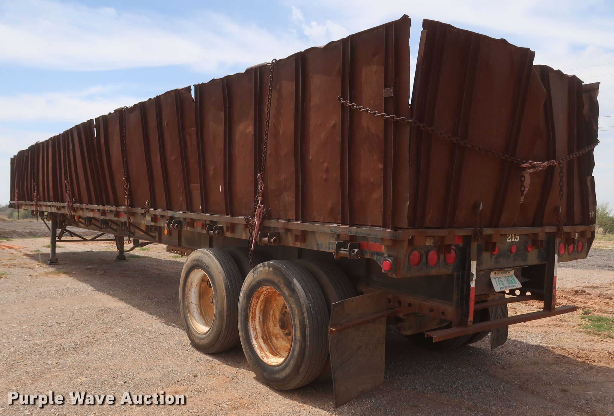 1986 Irwin flatbed trailer in Edmond, OK | Item DK3687 sold | Purple Wave