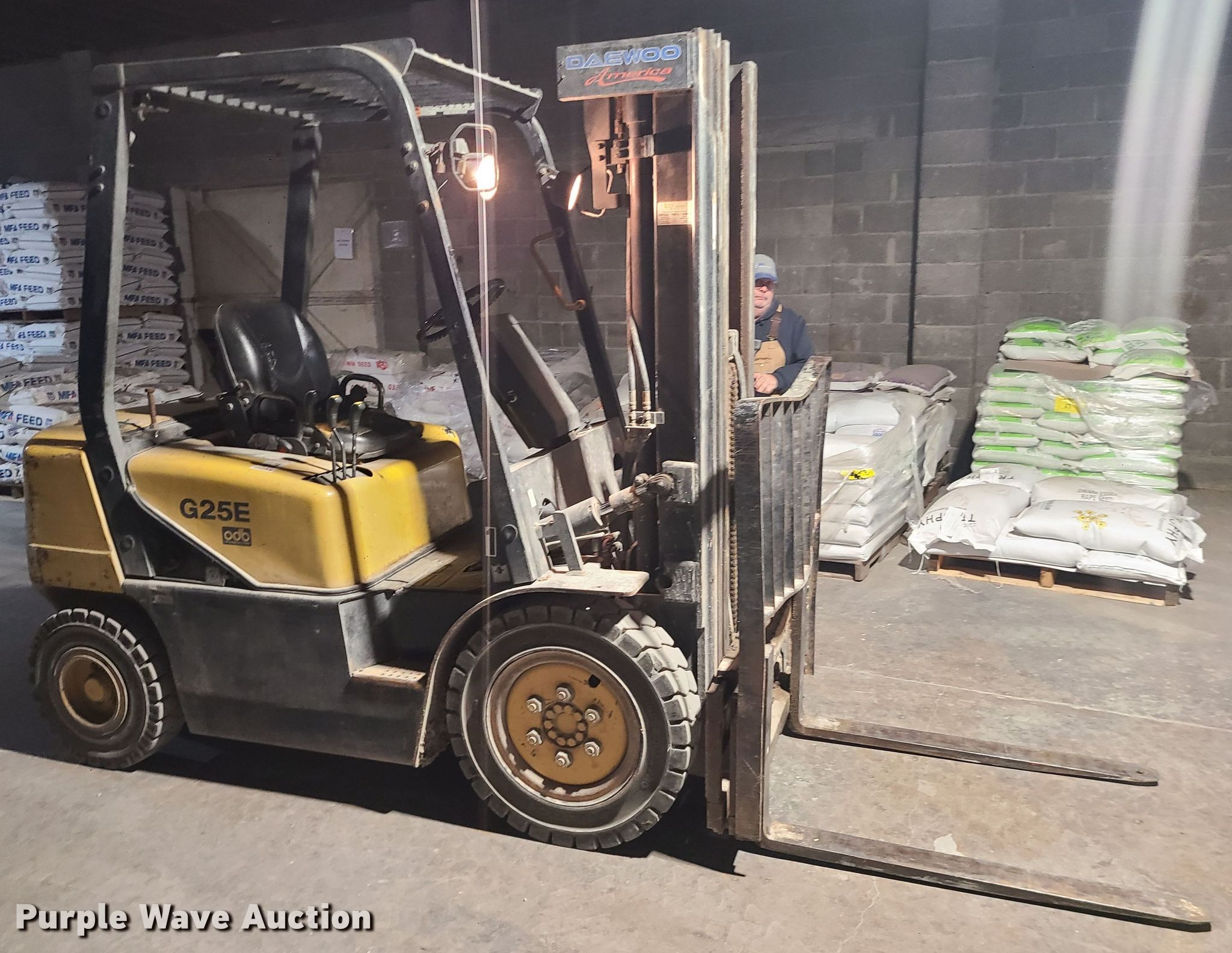Daewoo G25E-3 forklift in Lexington, MO | Item JG9570 sold | Purple Wave
