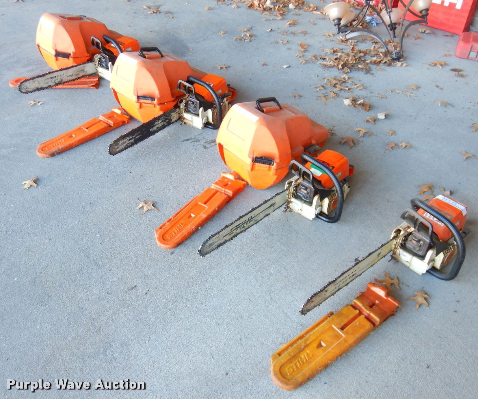(4) Stihl chainsaws in Leawood, KS | Item JK9155 sold | Purple Wave