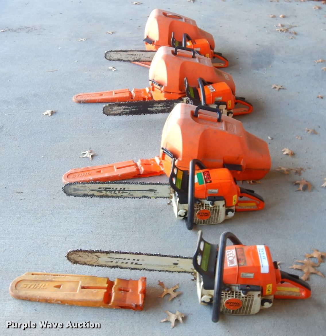 (4) Stihl chainsaws in Leawood, KS | Item JK9155 sold | Purple Wave