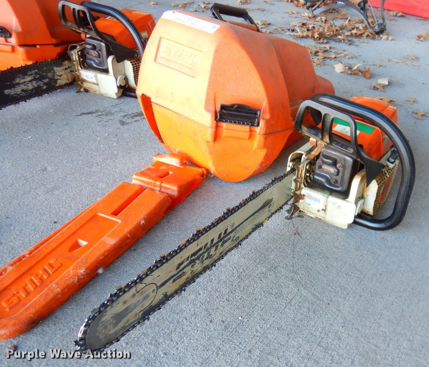 (4) Stihl chainsaws in Leawood, KS | Item JK9155 sold | Purple Wave