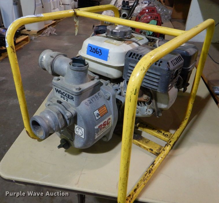 Wacker Neuson PG2 pump in Tulsa, OK | Item IG9982 sold | Purple Wave