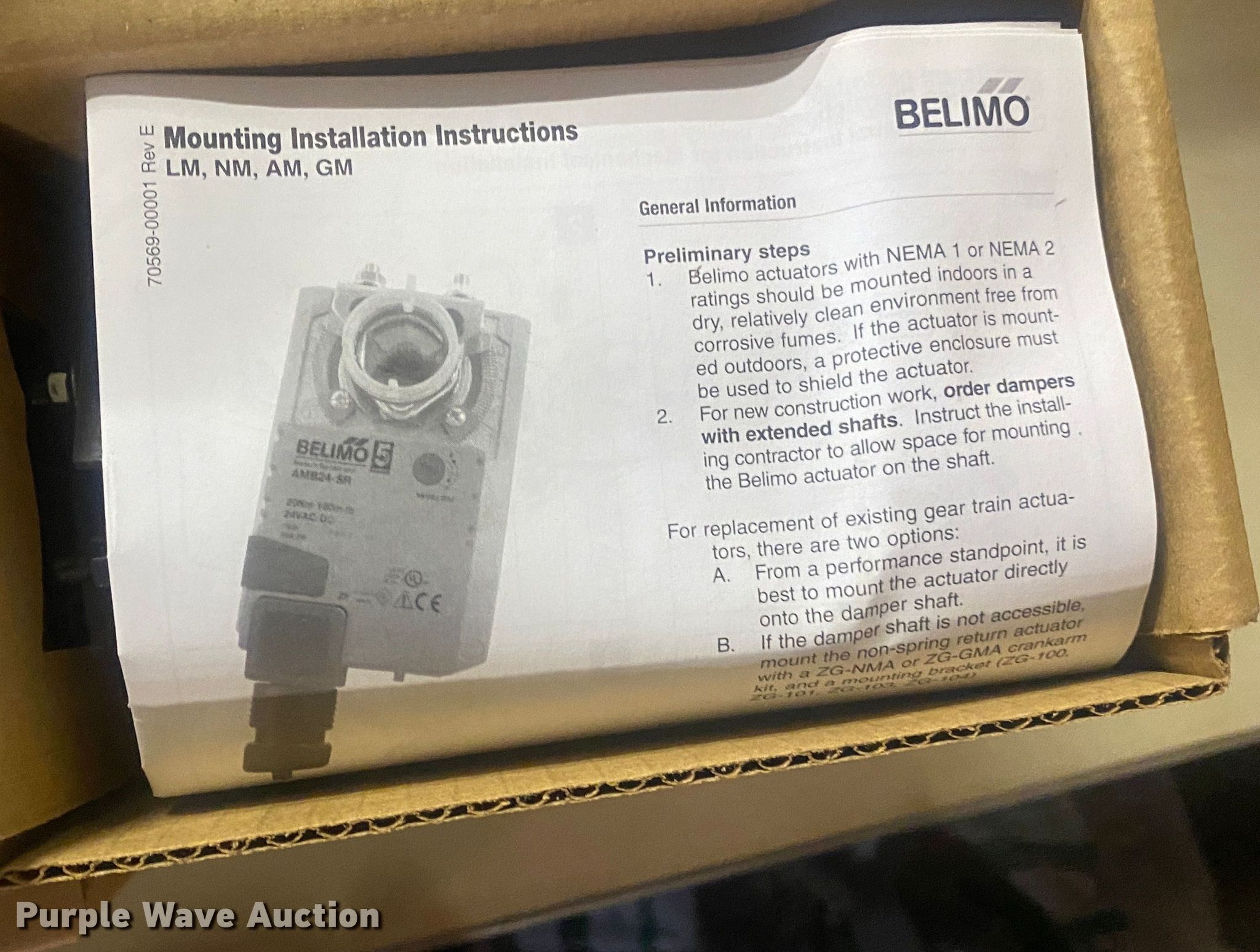 (16) Belimo LMB24-3-T non-spring return damper actuators in Tulsa, OK | Item IG9938 sold ...