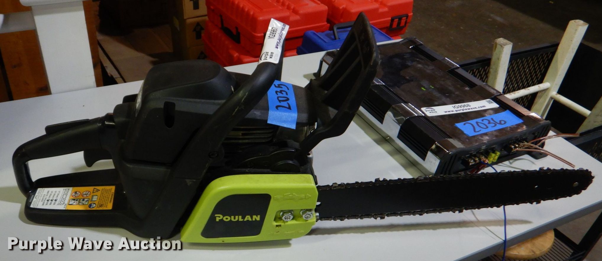Poulan PL3816 chainsaw in Tulsa, OK | Item IG9967 sold | Purple Wave