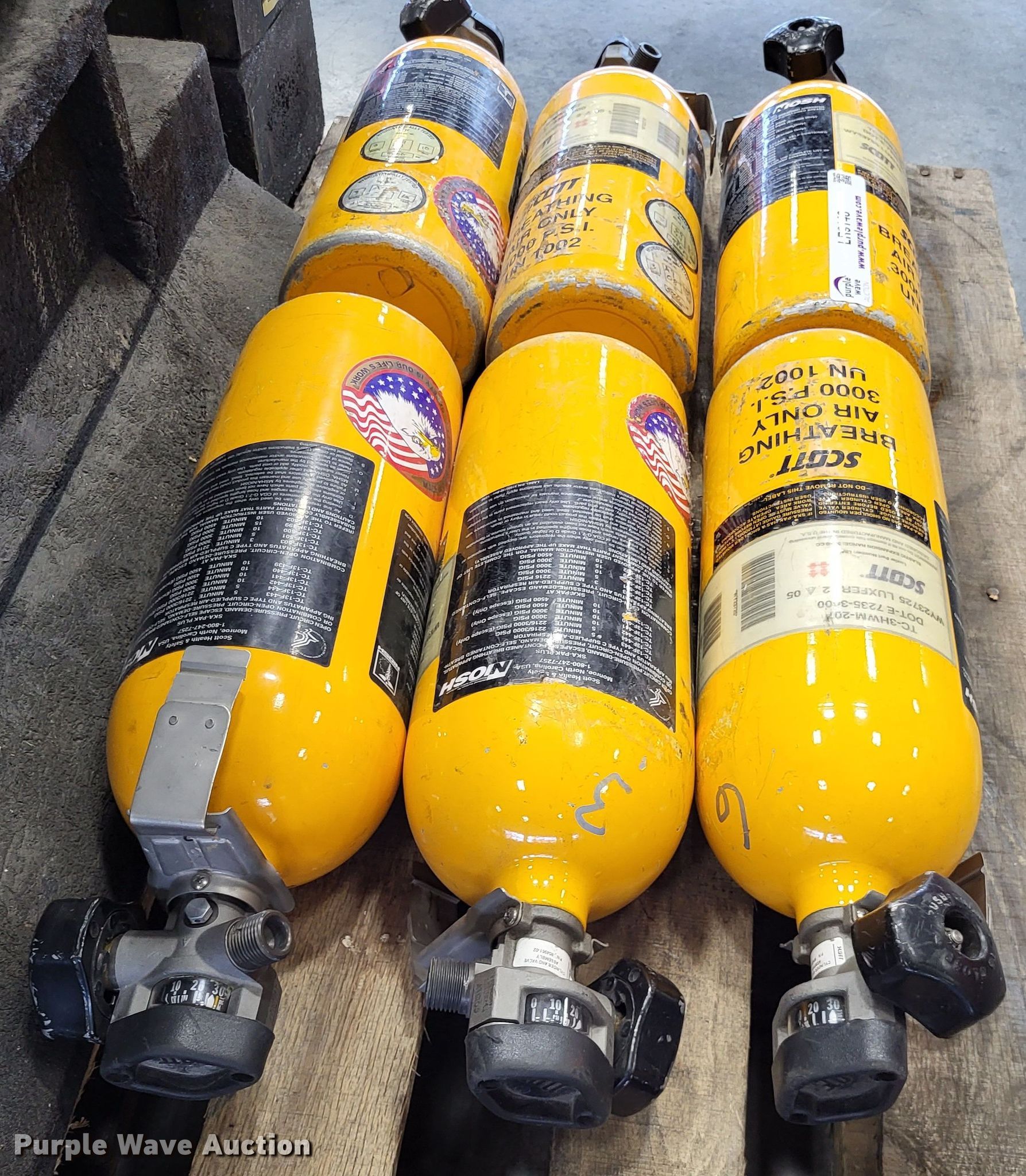 (6) Scott SCBA tanks in Cape Girardeau, MO | Item LR9148 sold | Purple Wave