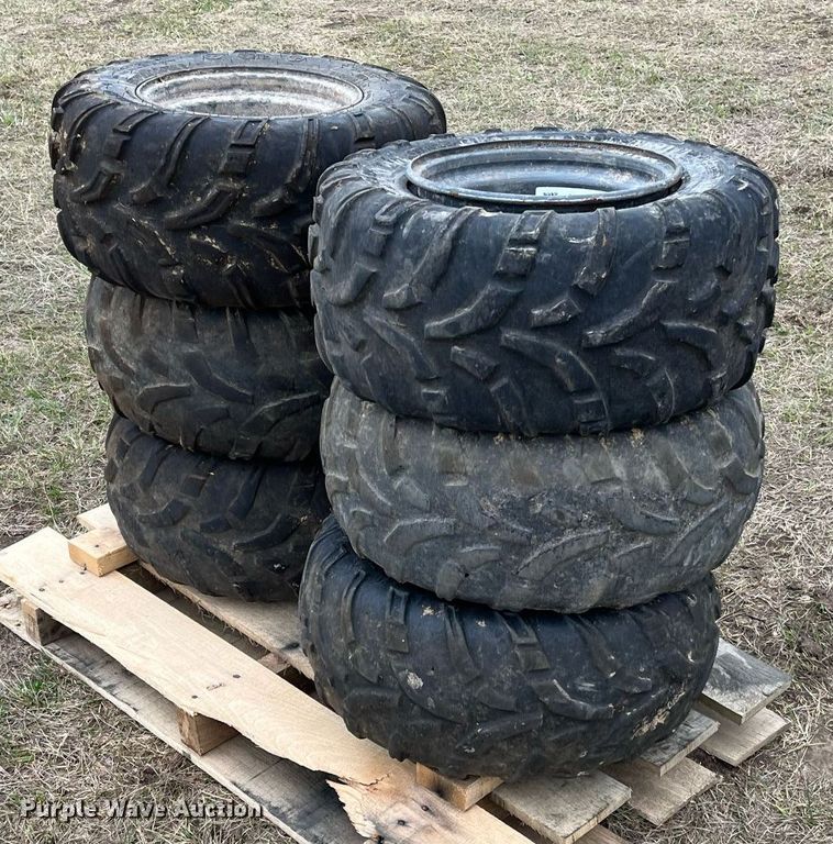 (6) 25x10.00-12 UTV tires and wheels in Davis, OK | Item DK8308 sold ...