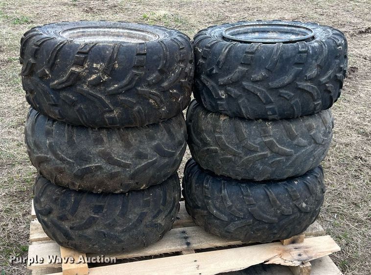 (6) 25x10.00-12 UTV tires and wheels in Davis, OK | Item DK8308 sold ...