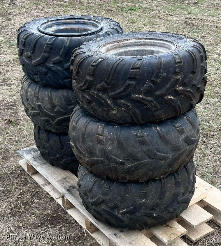 (6) 25x10.00-12 UTV tires and wheels in Davis, OK | Item DK8308 sold ...
