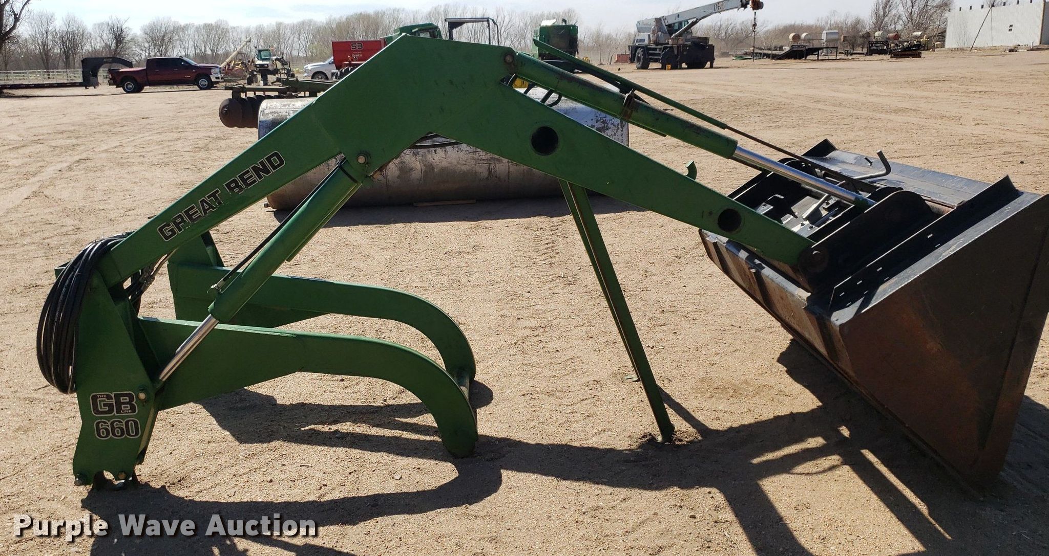 Great Bend 660 loader bucket in Kinsley, KS | Item LT9705 sold | Purple ...