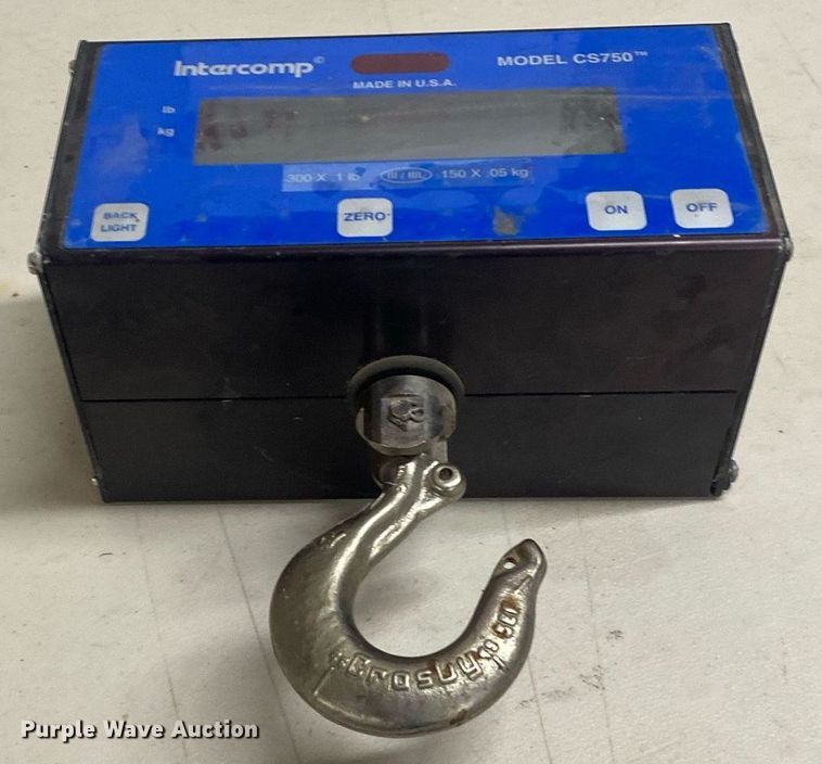 Intercomp CS750 hanging scale in Porter, OK | Item KV9628 sold | Purple Wave