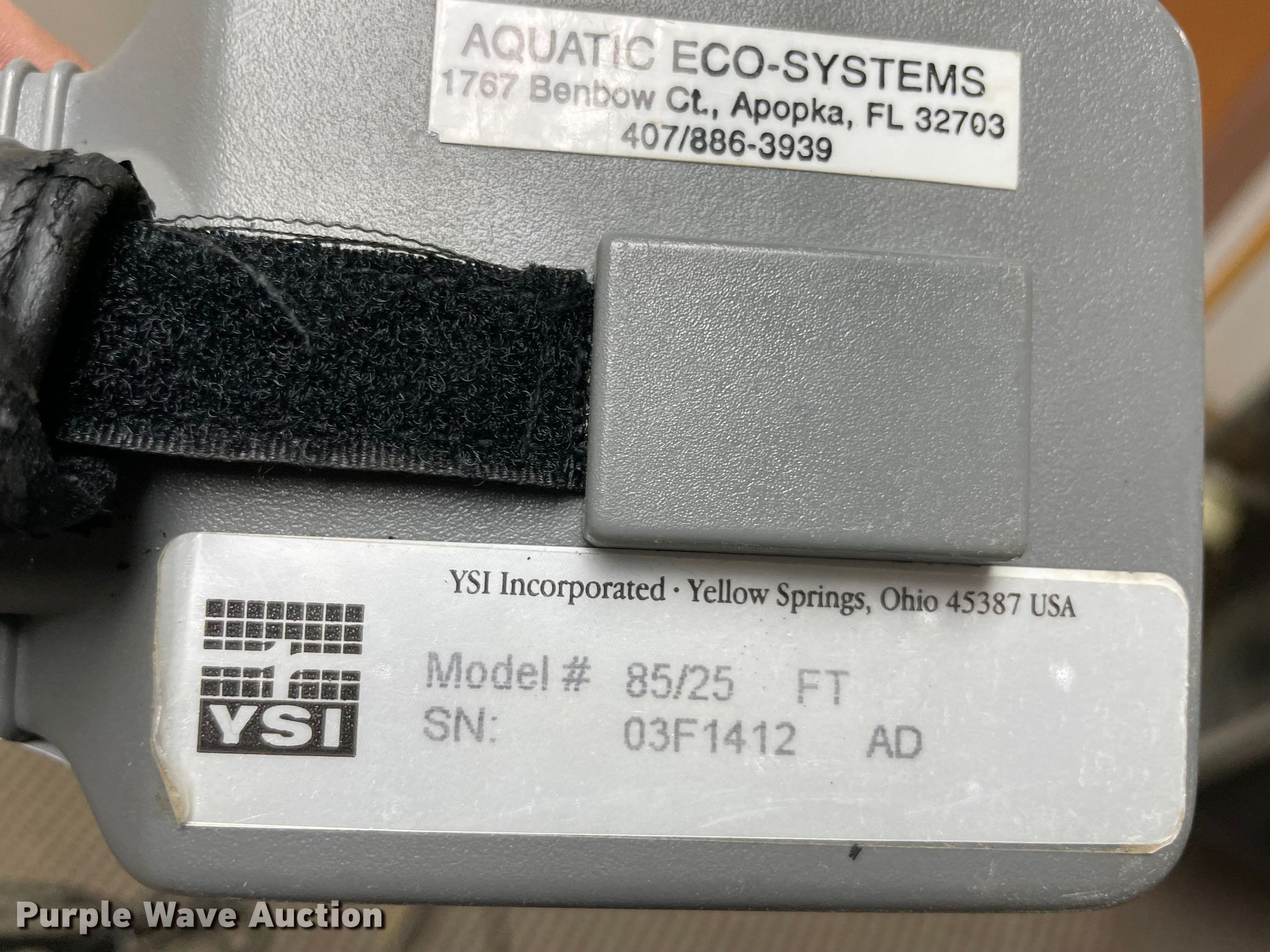 YSI 85/25FT oxygen meter in Caddo, OK | Item MM9418 sold | Purple Wave