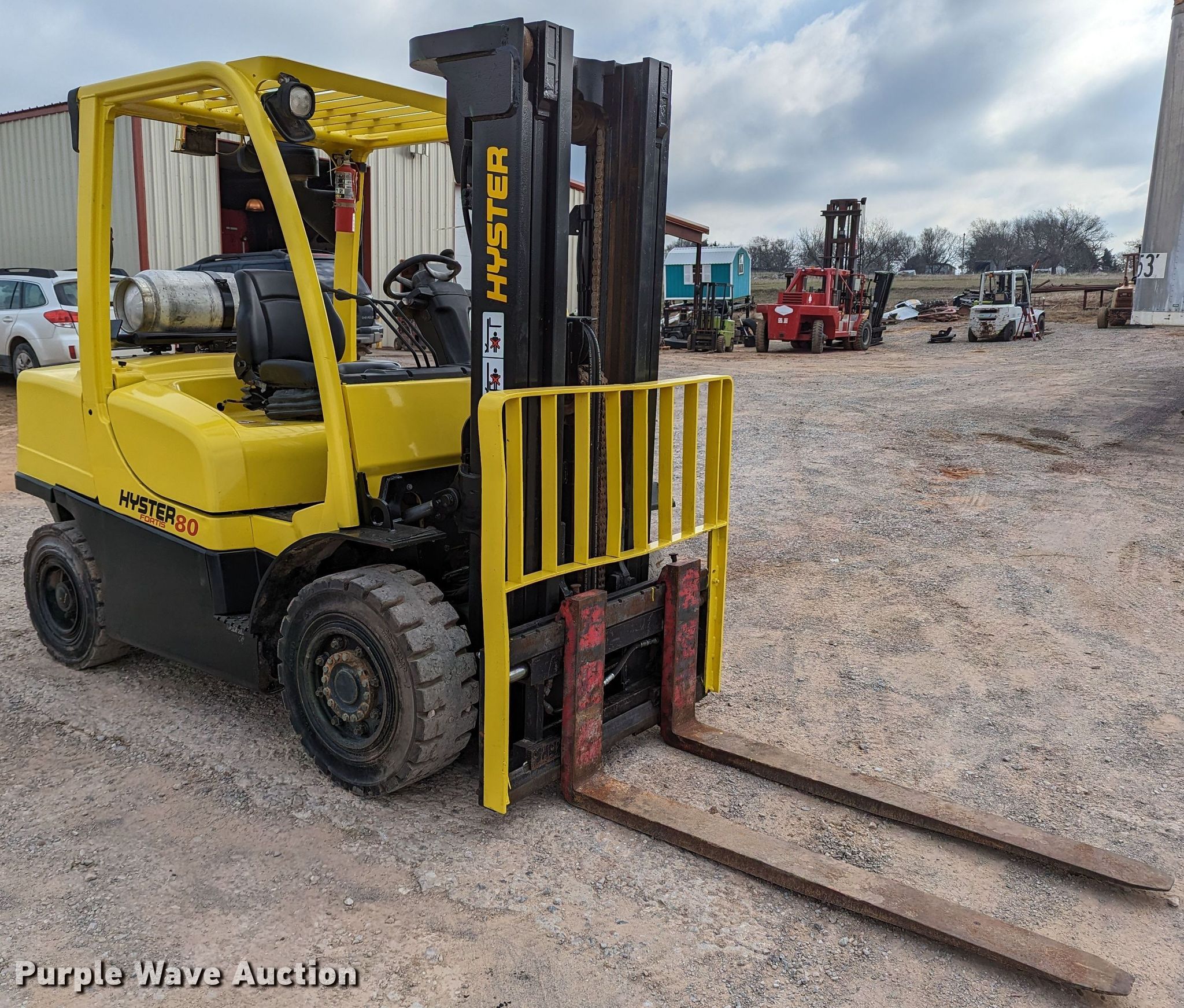 Hyster H80FT forklift in Bradley, OK | Item DR6850 sold | Purple Wave