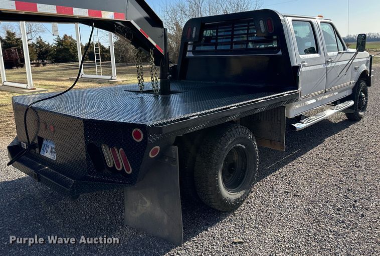 1995 Ford F350 Crew Cab flatbed pickup truck in Bucklin, KS | Item ...