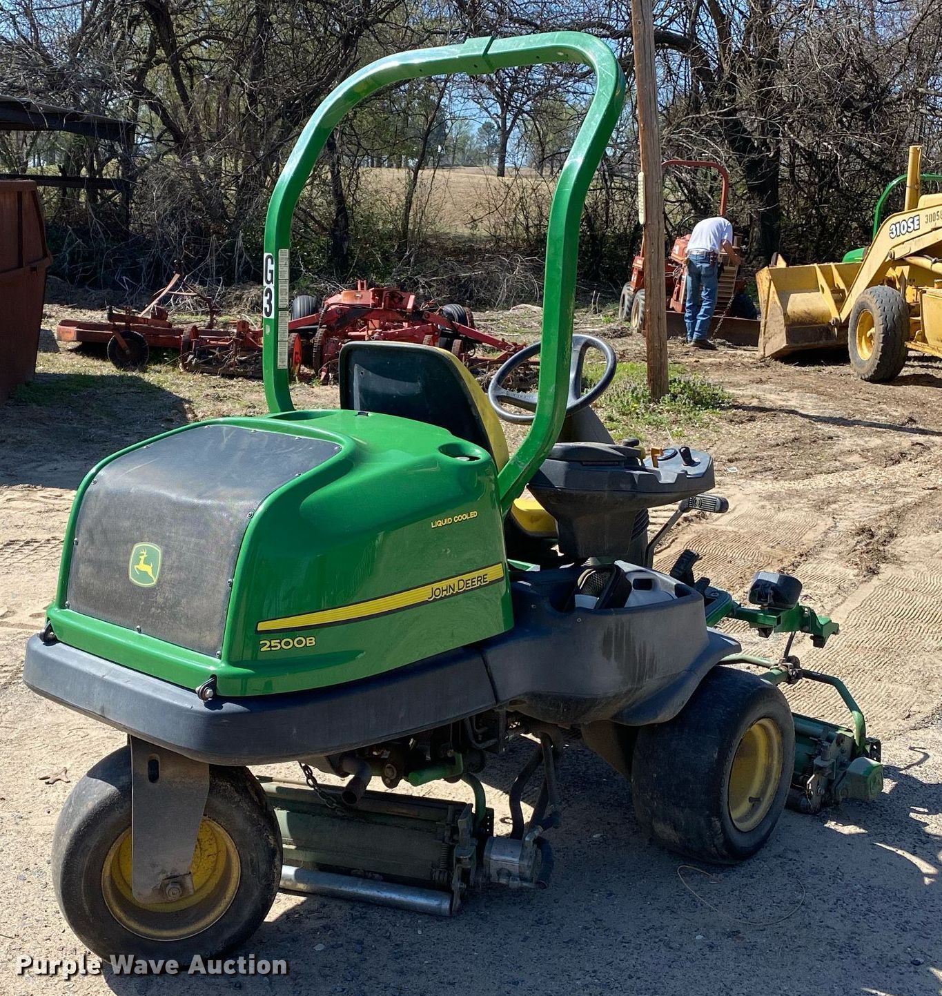 John Deere 2500B reel mower in Muskogee, OK | Item KV9567 sold | Purple ...