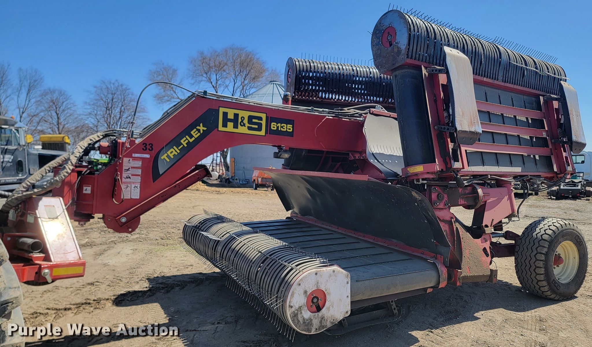 H&S Tri-Flex TF6135 hay merger in Volga, SD | Item LV9510 sold | Purple ...