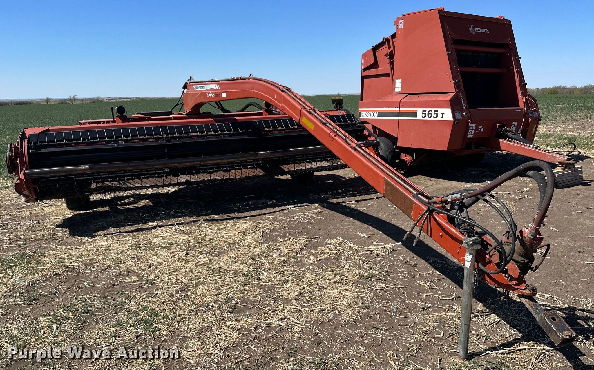 Massey Ferguson 1476 swather / windrower in Smith Center, KS | Item KL9178 sold | Purple Wave