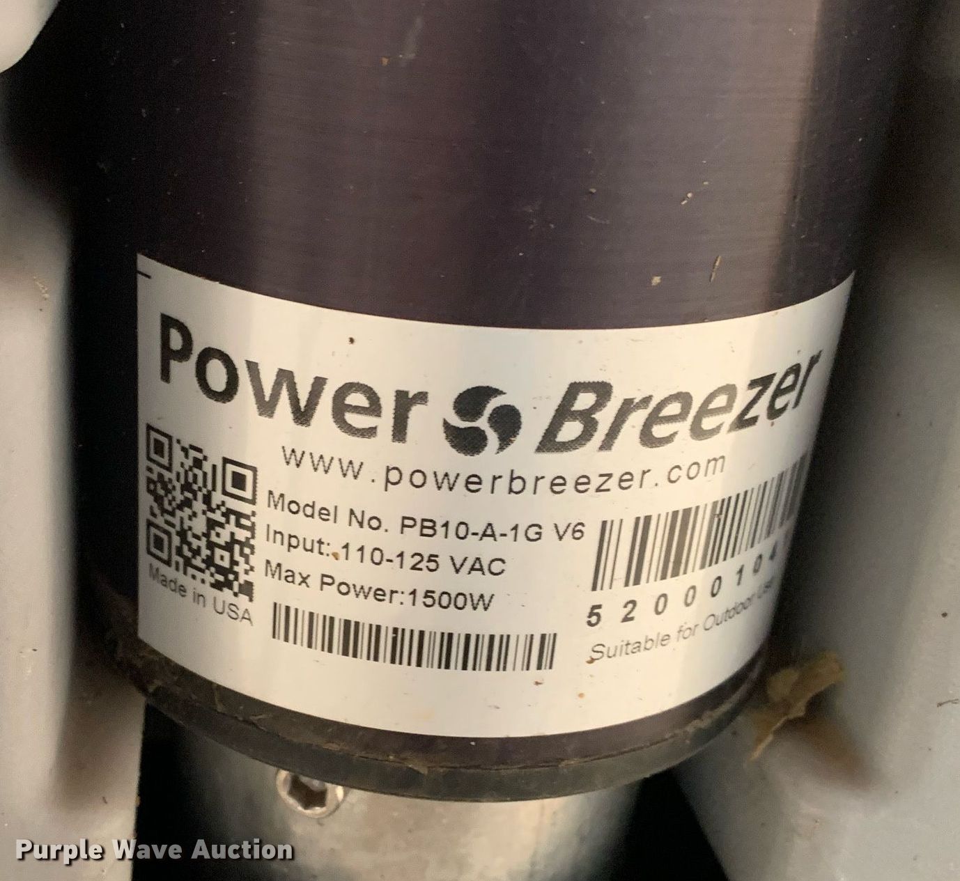 Power Breezer PB10-A-1G V6 misting fan in Henderson, TX | Item LH9598 ...