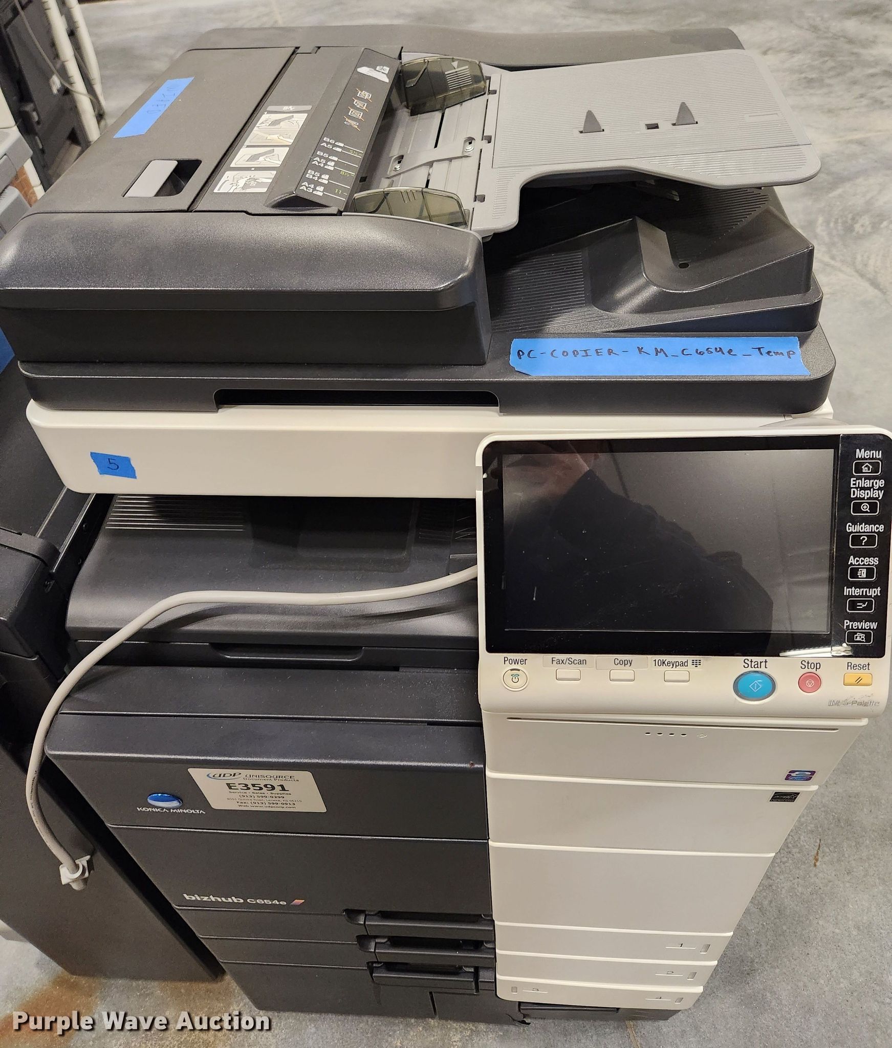 (6) Konica Minolta C654E copiers in Spring Hill, KS | Item NX9392 sold ...