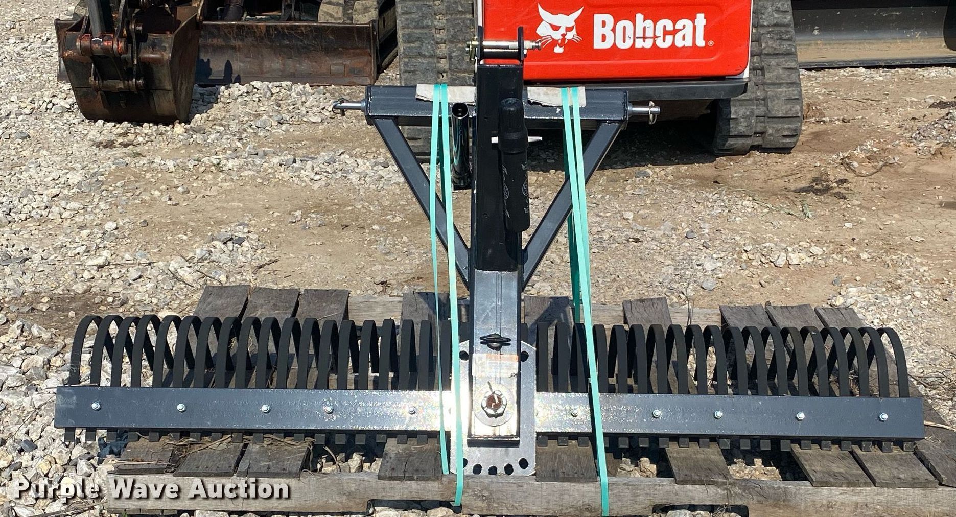 Bobcat Rake 84 skid steer rake in Tulsa, OK | Item MG9931 sold | Purple ...