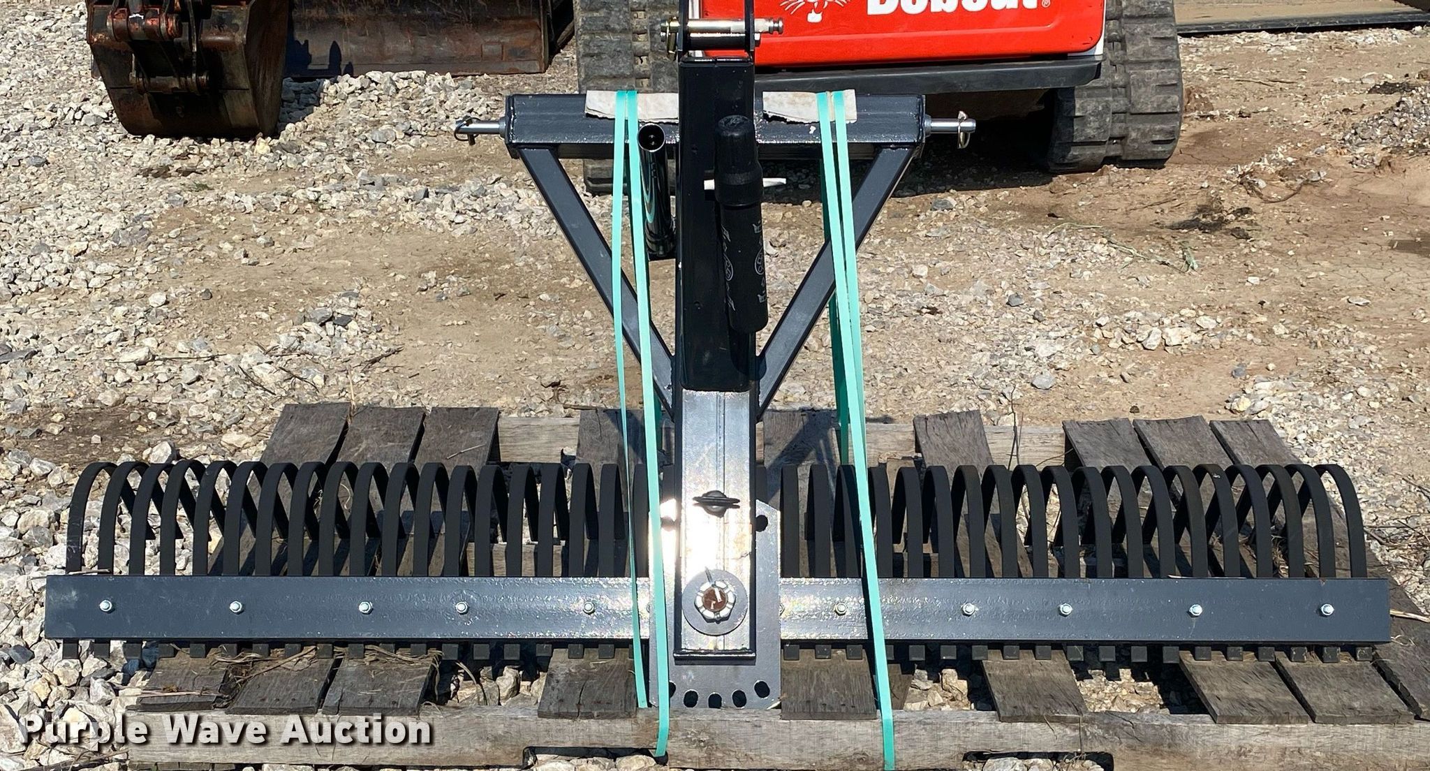 Bobcat Rake 84 skid steer rake in Tulsa, OK | Item MG9931 sold | Purple ...