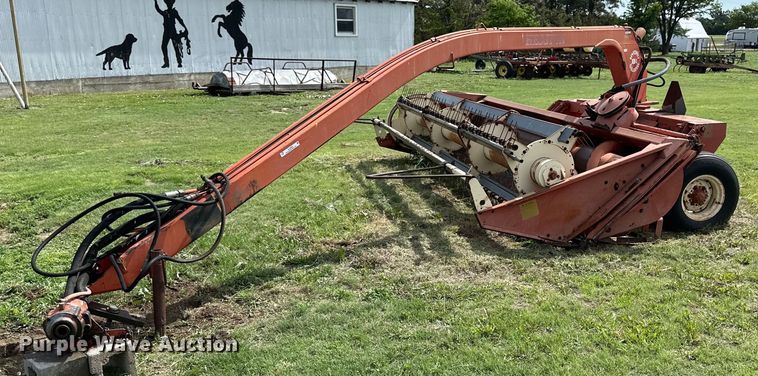 Hesston 1014 Hydroswing swather / windrower in Grainfield, KS | Item KL9069 for sale | Purple Wave