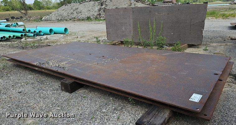 (2) steel road plates in Saint Joseph, MO | Item DS6381 sold | Purple Wave