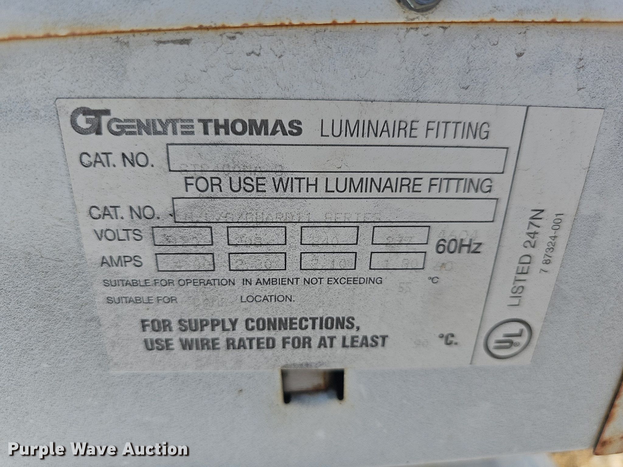 (15) Genlyte Thomas light fixtures in Marshfield, MO | Item LW9700 sold ...