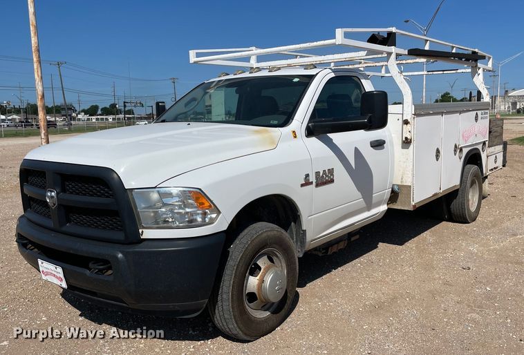 2014 Dodge Ram 3500 utility bed pickup truck in Ada, OK | Item NB9097 ...