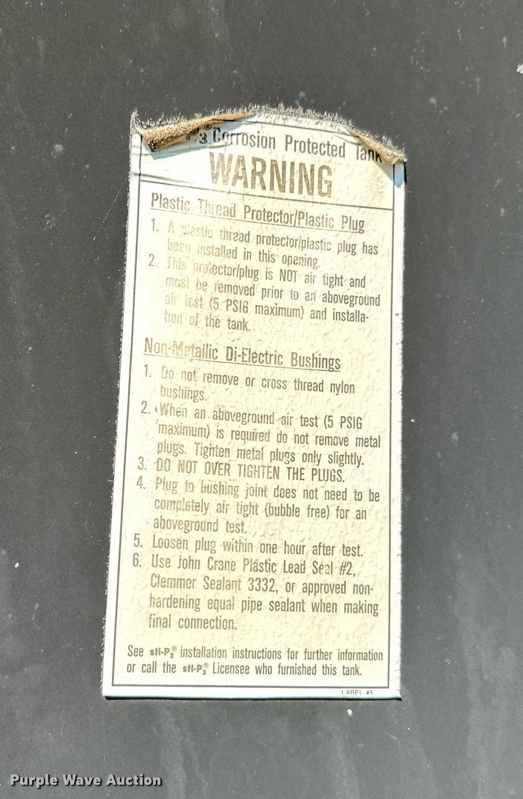 (3) Smith STI-P3 fuel tanks in Roxbury, KS | Item HN9959 sold | Purple Wave