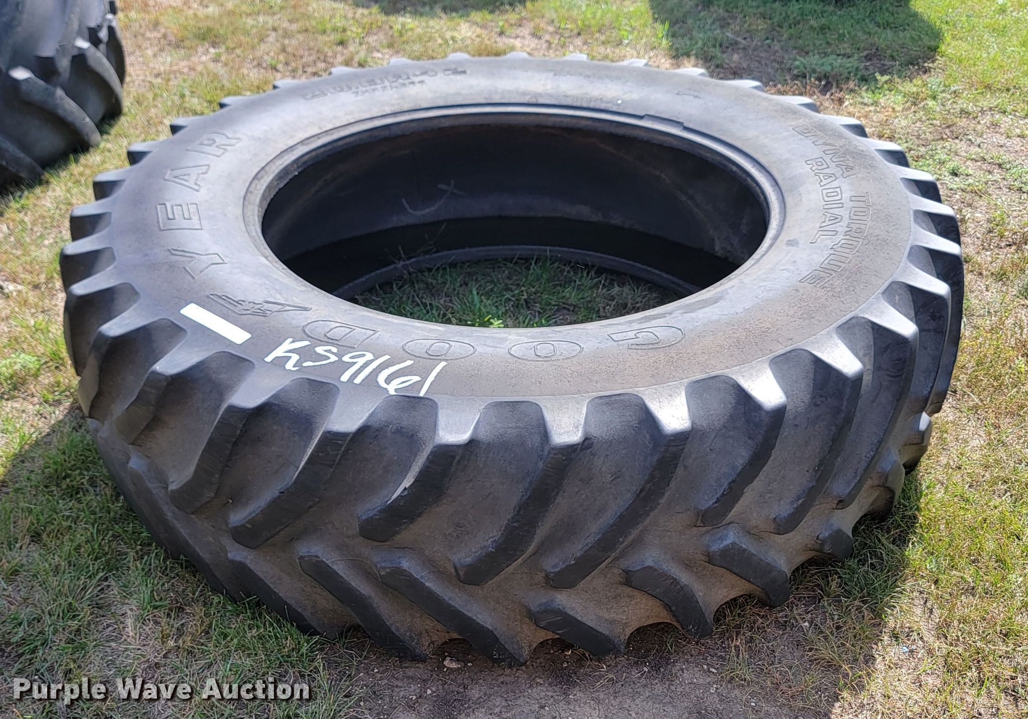 Goodyear 20.8R42 tire in Bismarck, ND | Item KS9161 for sale | Purple Wave