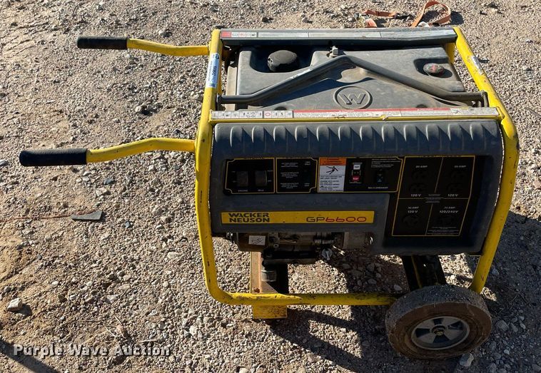 Wacker Nelson GP6600 generator in Kingston, OK | Item NA9642 sold ...