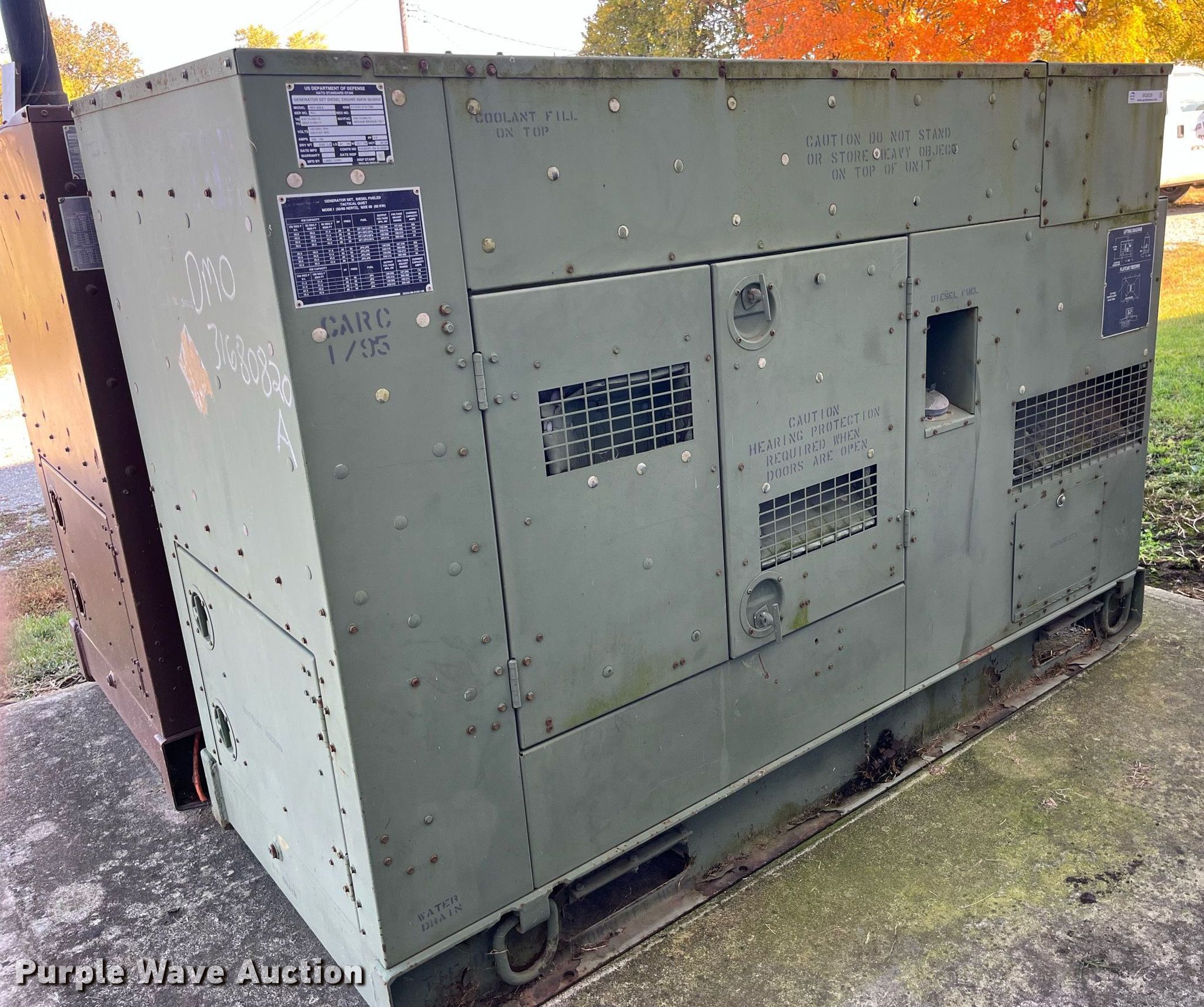 1993 US Department of Defense MEP-806A generator in Memphis, MO | Item ...