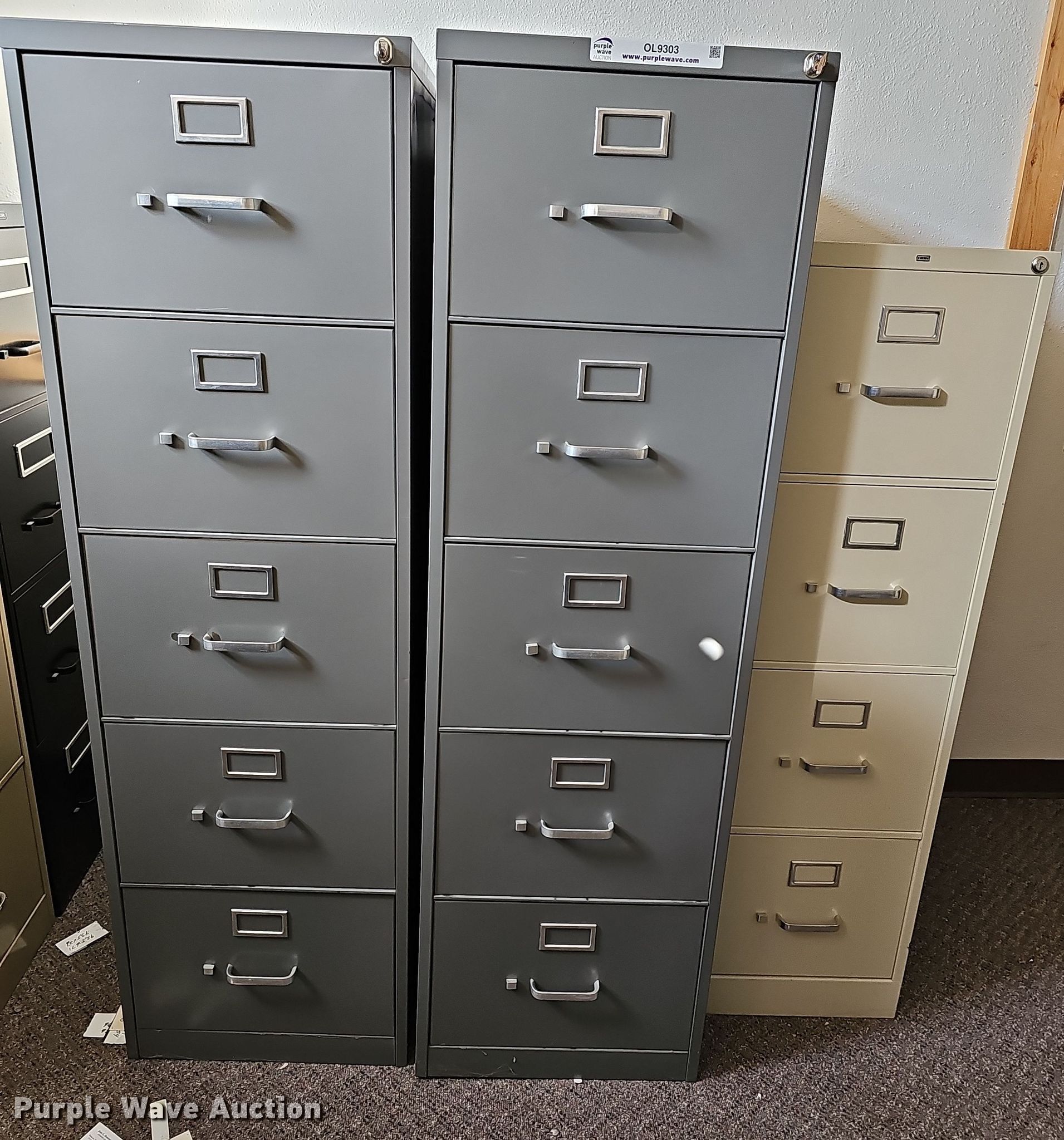 (10) metal file cabinets in Paola, KS | Item OL9303 sold | Purple Wave