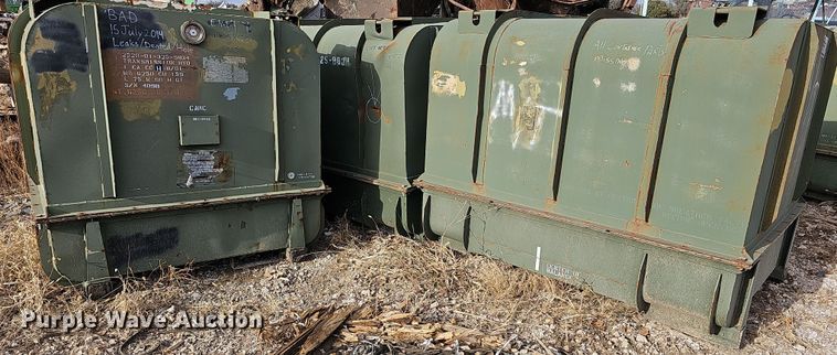 Military engine storage containers in Junction City, KS | Item DR5872 ...