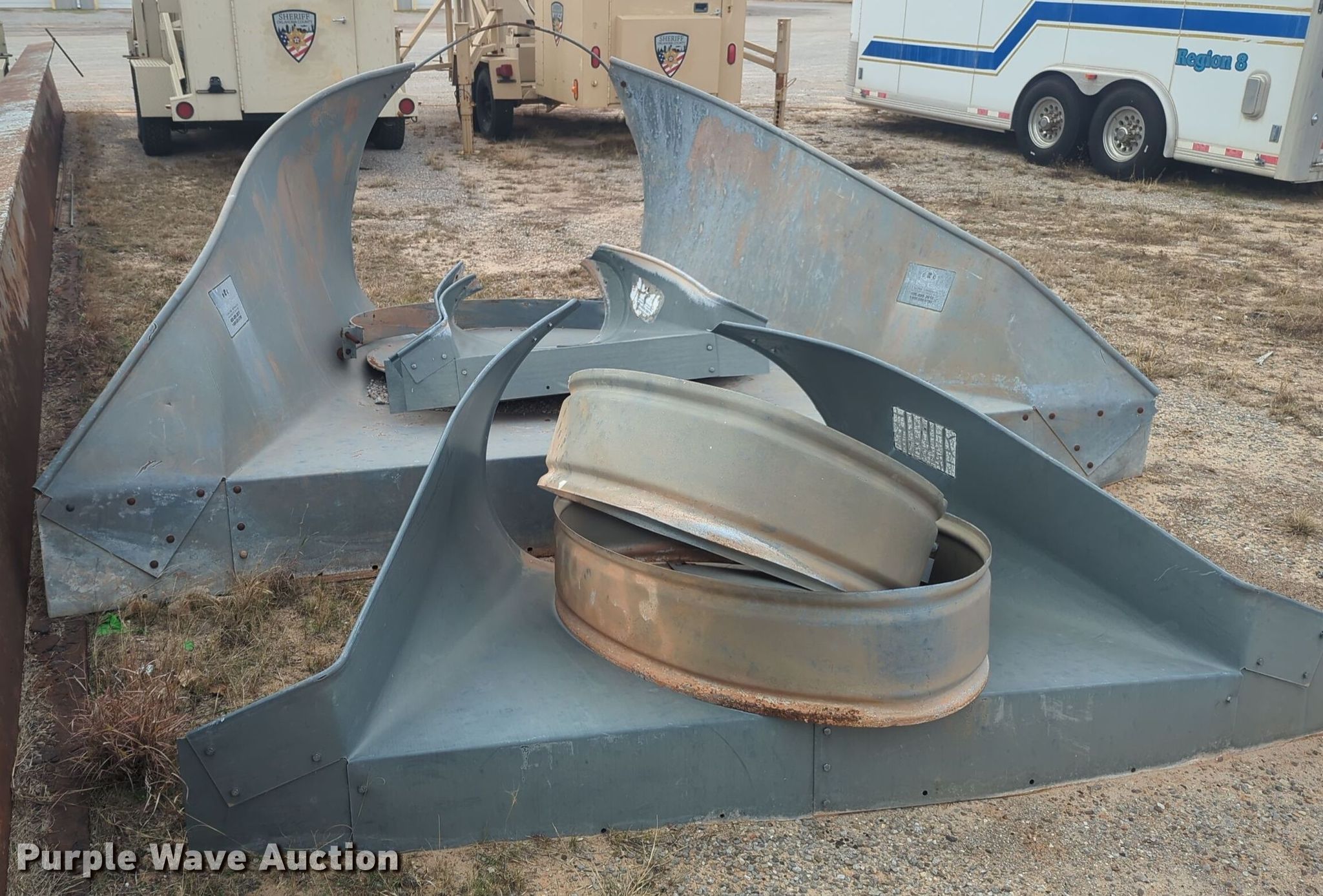 (3) Dub Ross galvanized tin horn culvert end caps in Oklahoma City, OK ...