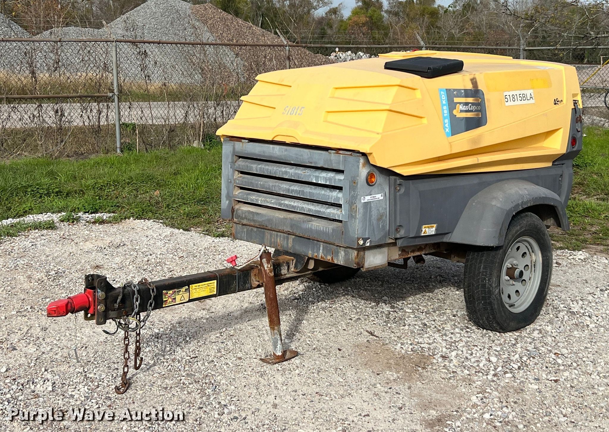 2017 Atlas Copco XAS 185 KD7 air compressor in Angleton, TX | Item ...