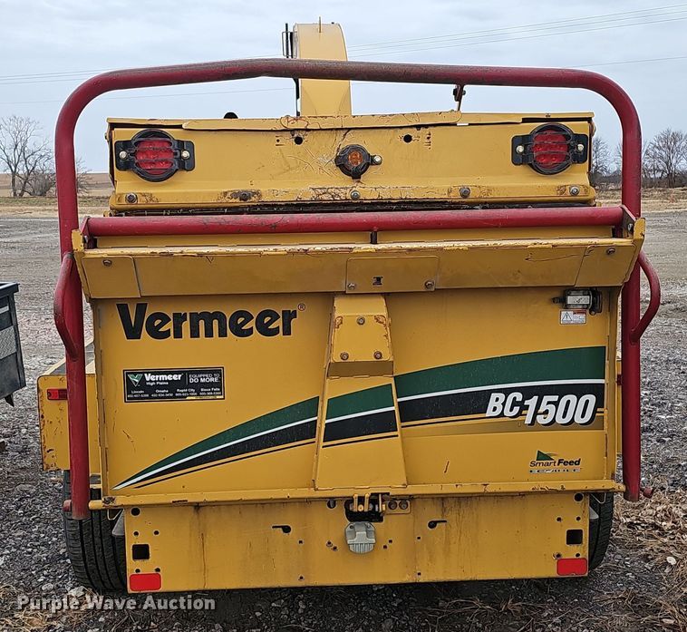 2019 Vermeer BC1500 wood chipper in Eagle, NE | Item DQ8549 for sale | Purple Wave