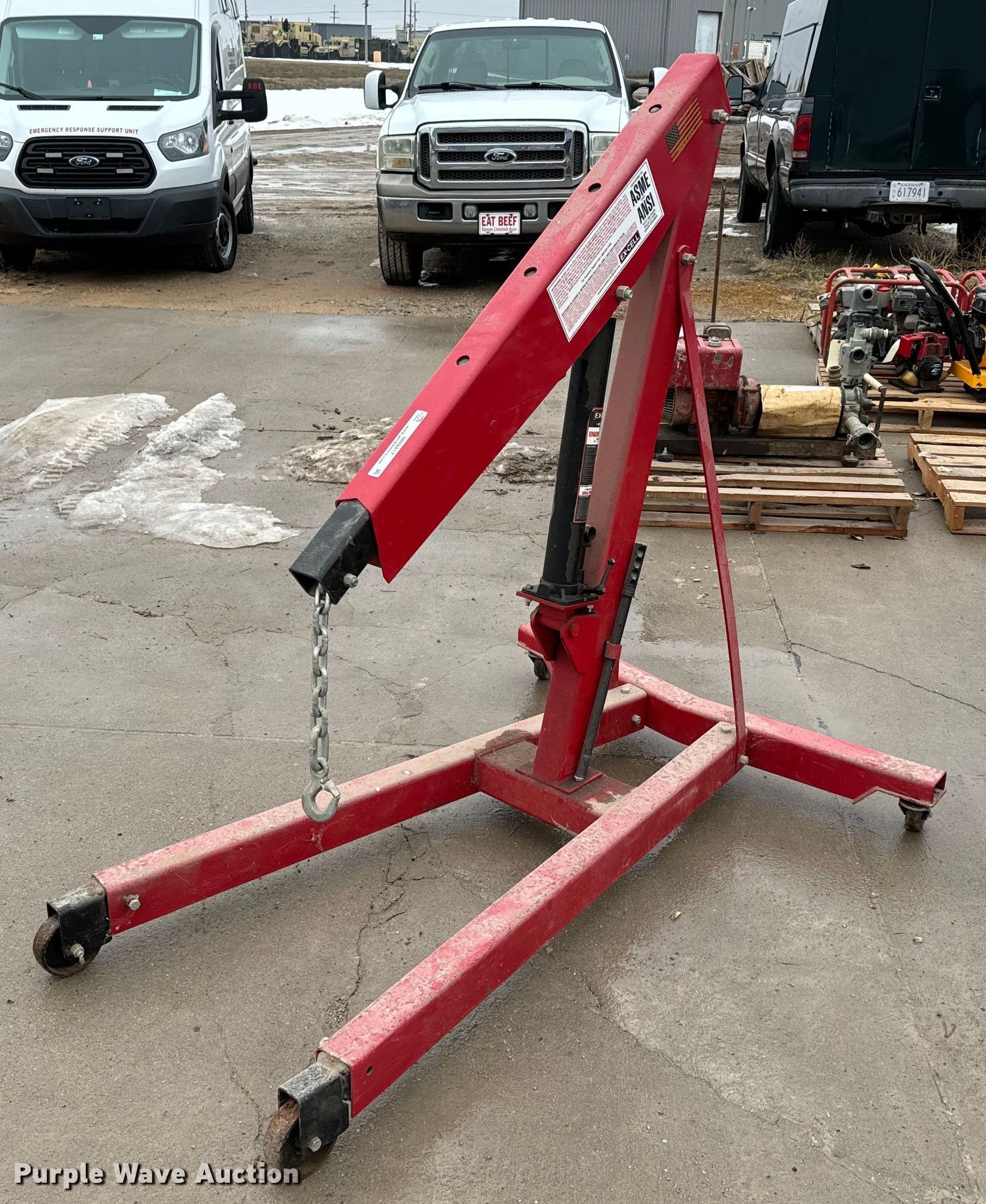 Ex-Cell engine hoist in Salina, KS | Item NN9417 sold | Purple Wave