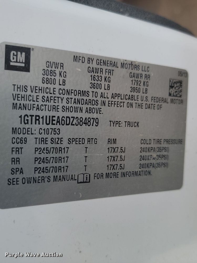 2013 GMC Serria 1500 pickup truck in Sioux Falls, SD | Item LA9629 for ...