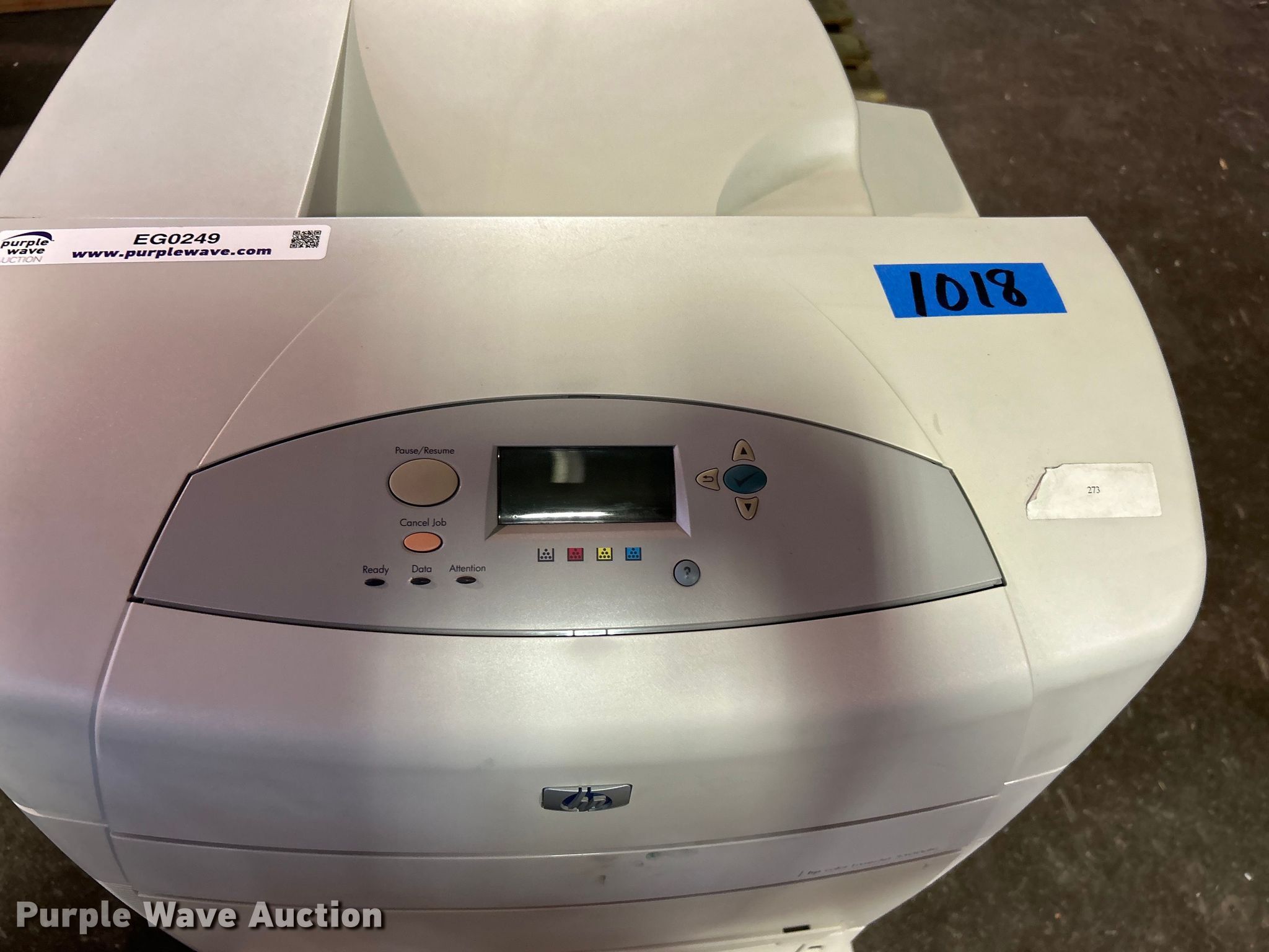 HP LaserJet printer in Tulsa, OK | Item EG0249 sold | Purple Wave
