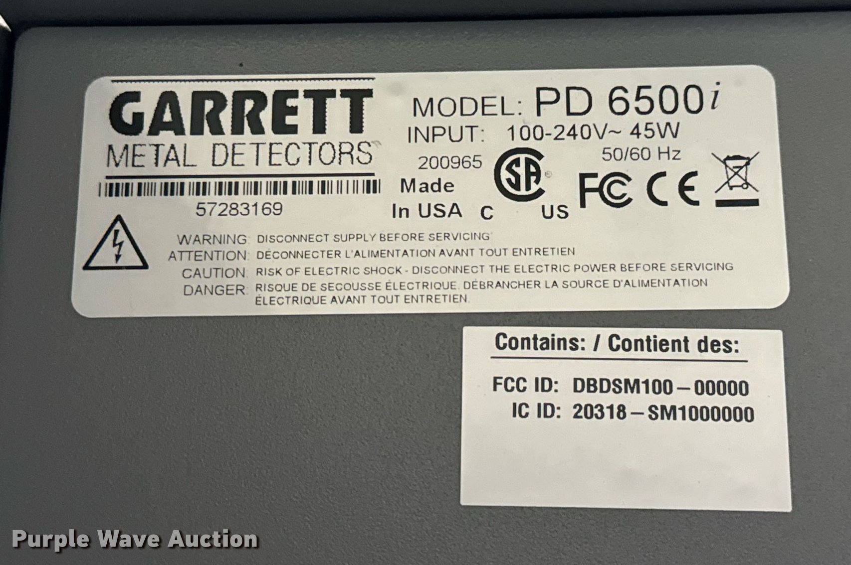 (7) Garrett PD6500i metal detectors in Wichita, KS | Item NU9389 for sale | Purple Wave