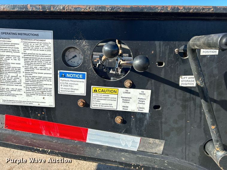 2015 Etnyre RTN55TD3 lowboy equipment trailer in Sand Springs, OK ...