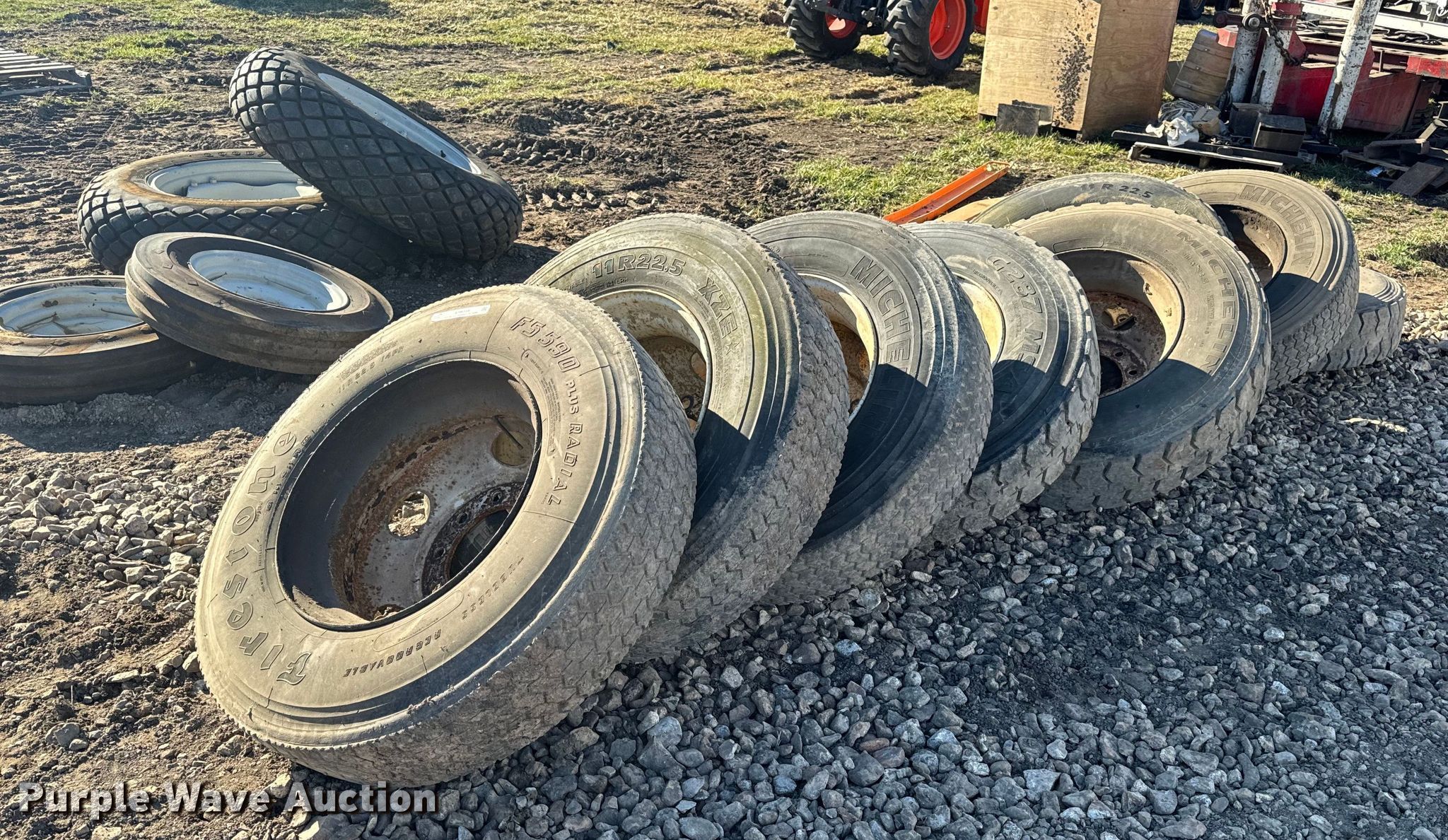 (8) 11R22.5 wheels and tires in New Bloomfield, MO | Item EH6549 for ...